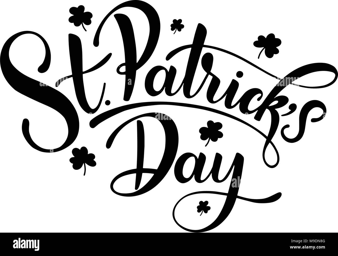 Happy Saint Patricks Day Vector Illustration Irish Celebration Design