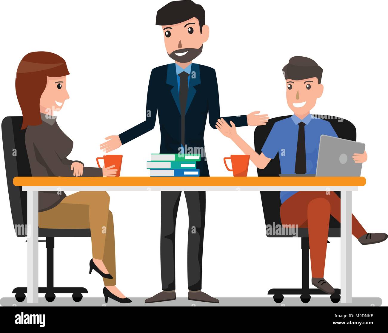 Teamwork and communication between co-workers, friendly environment for ...