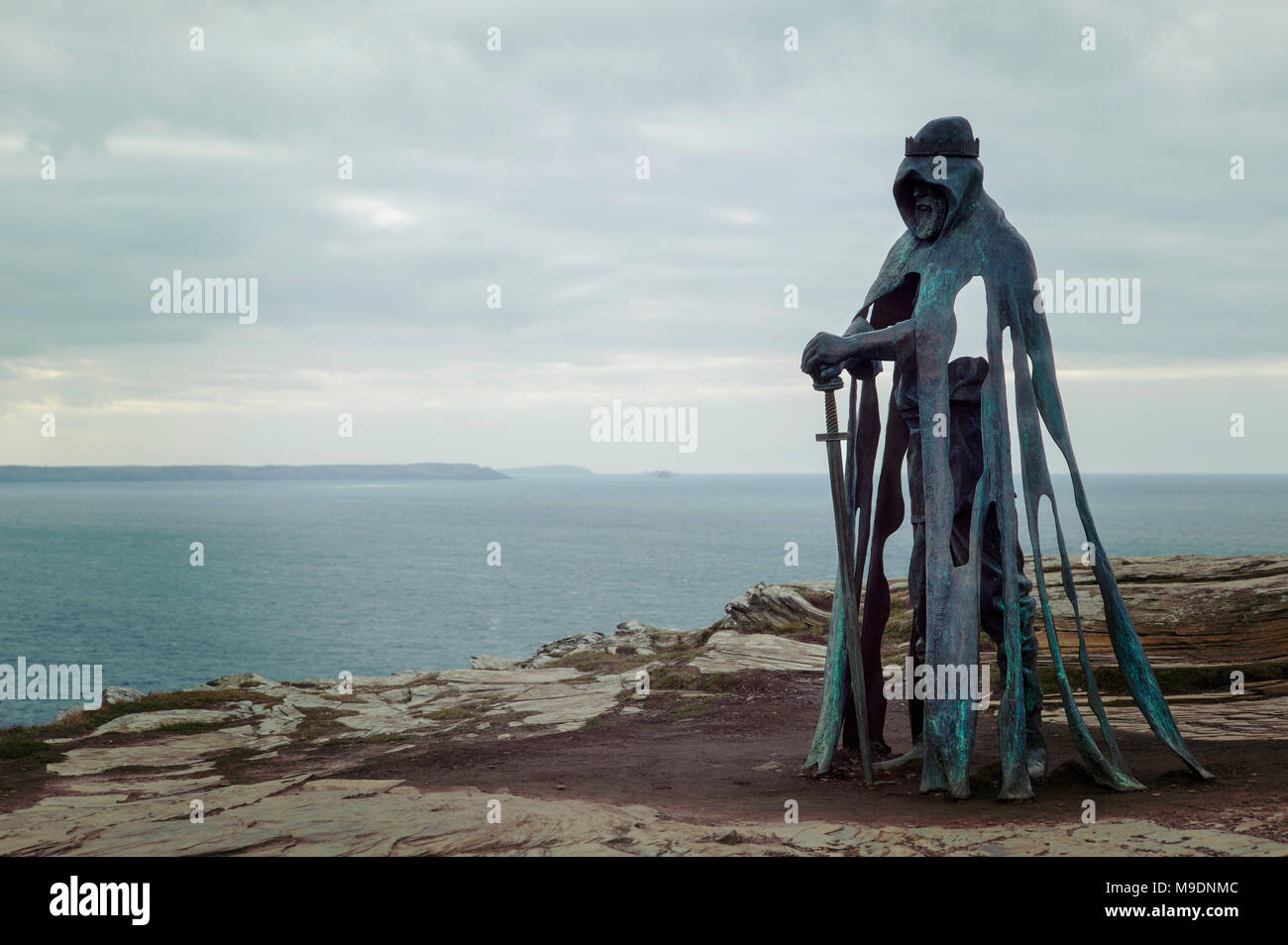 Gallos Statue Tintagel Stock Photo - Alamy