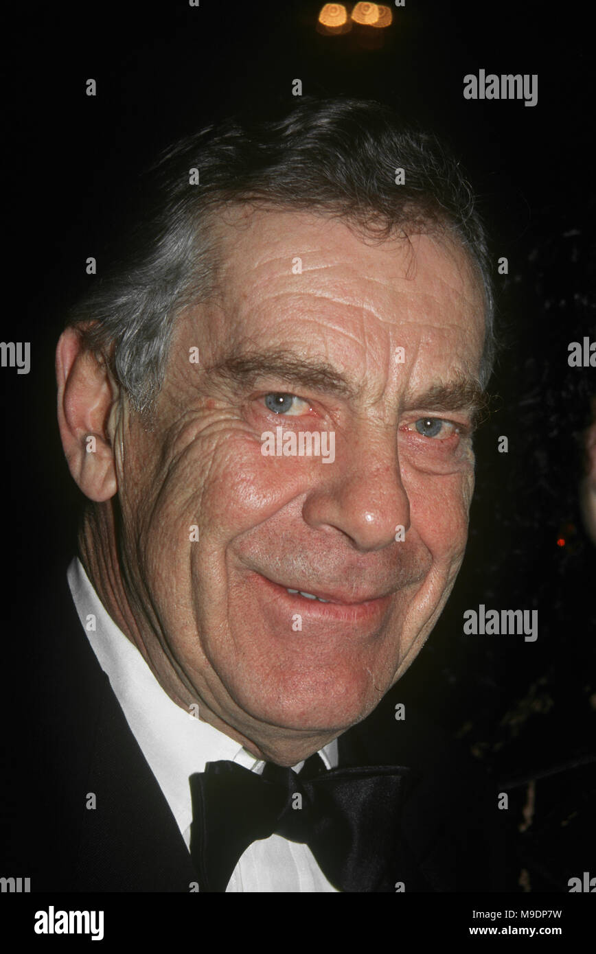 Morley Safer pictured at "People for the American Way" at the Waldorf ...