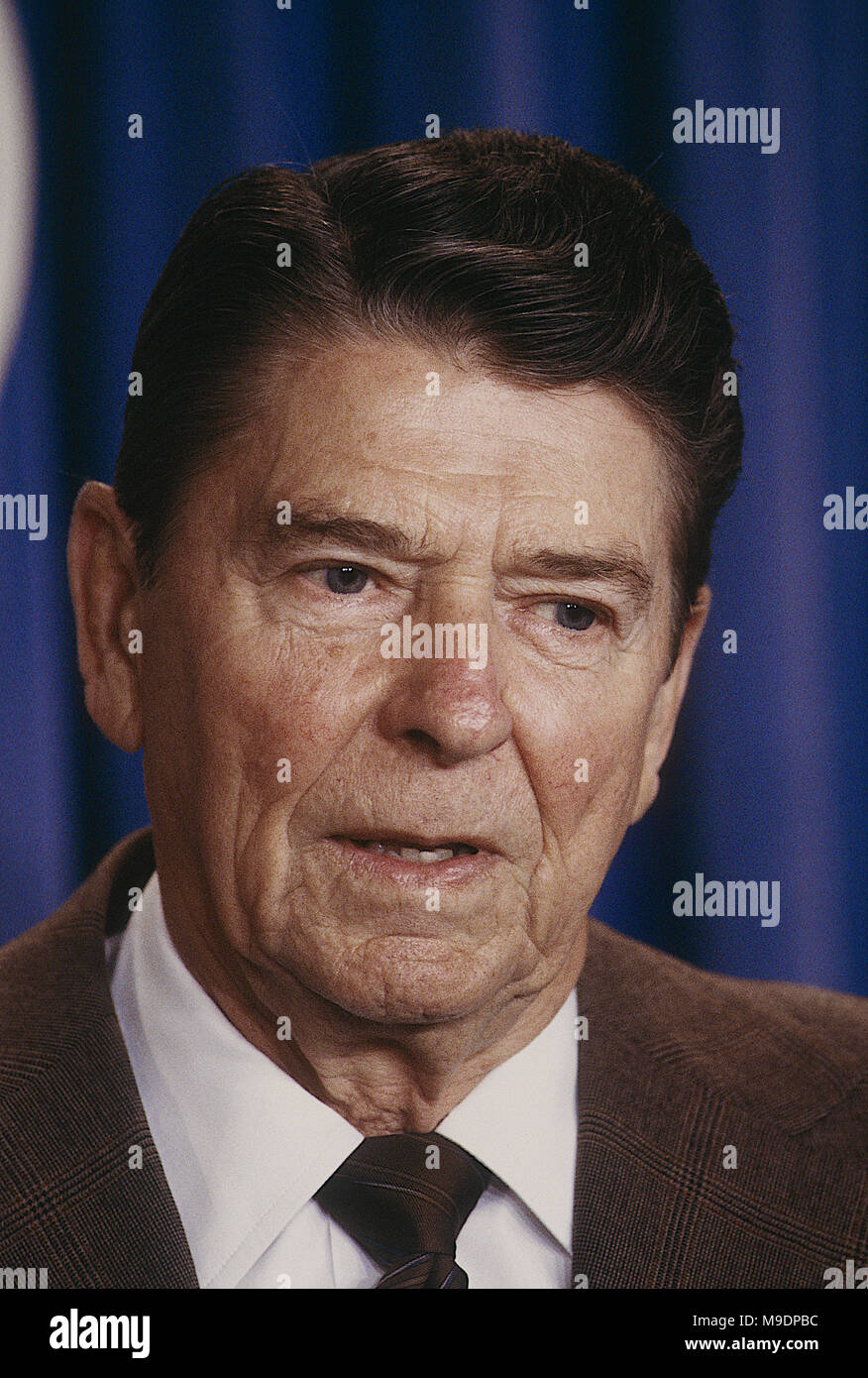 Washington, DC., USA, 1987 President Ronald Reagan portrait Credit ...