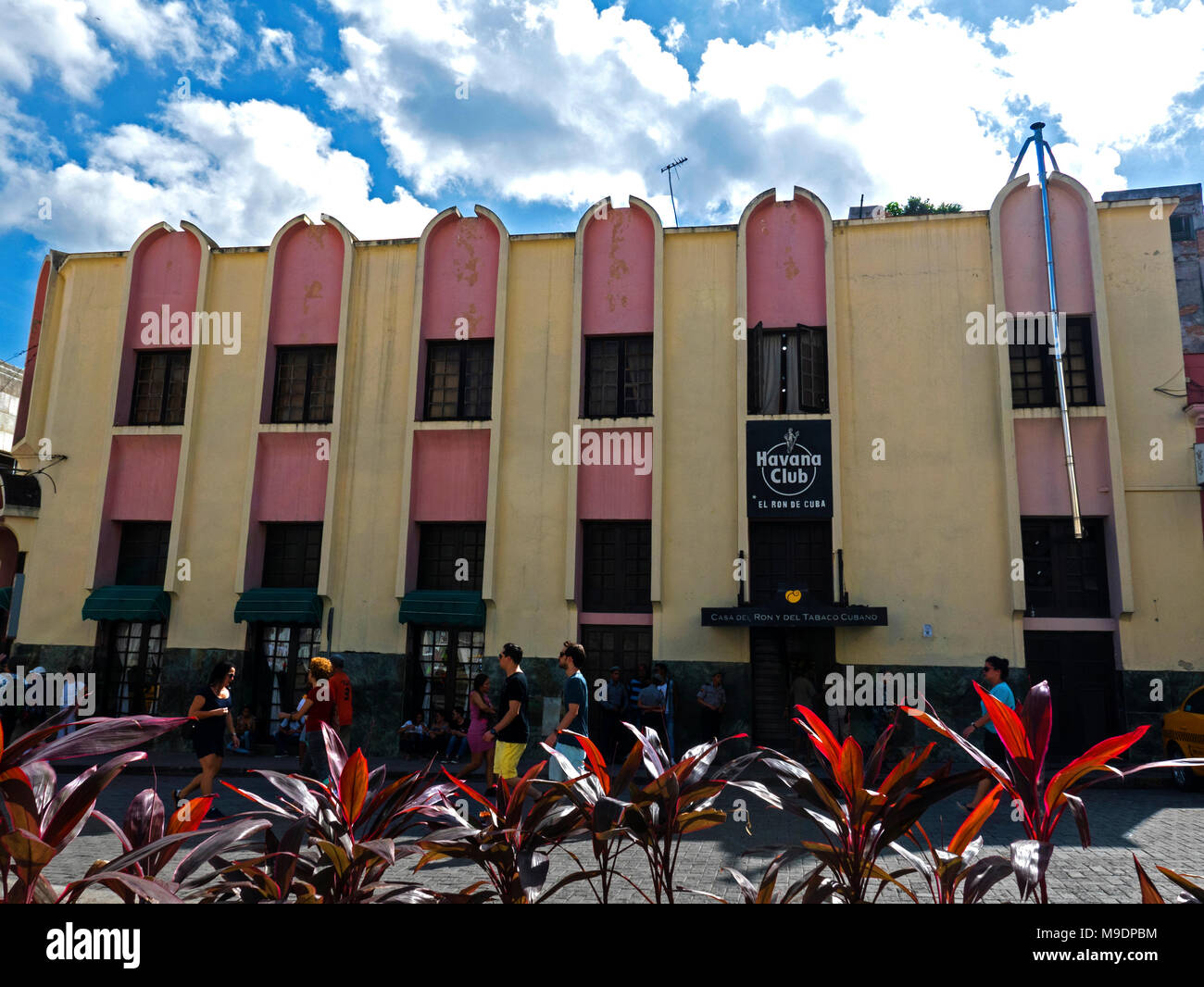 Havana Club Building in Central Havana, Cuba Stock Photo - Alamy