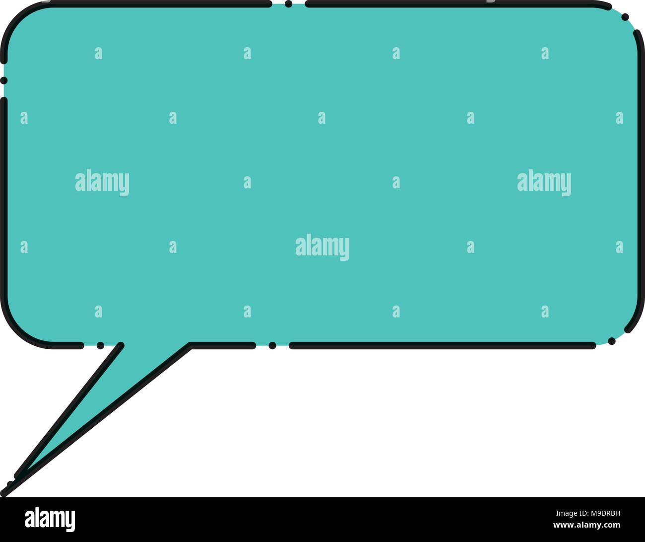 speech square bubble icon over white background, vector illustration ...