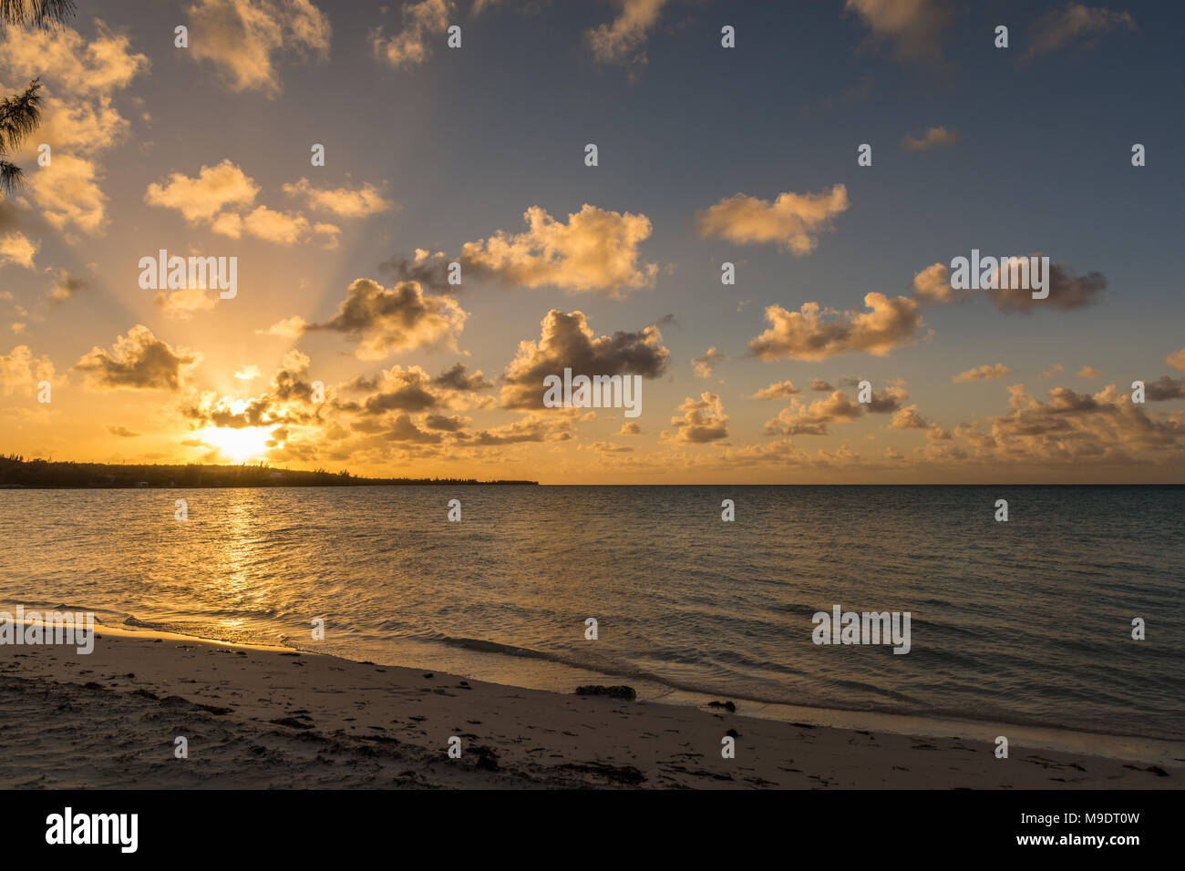 Bahamian Beach Sunset featuring high contrast sky with beautiful ...