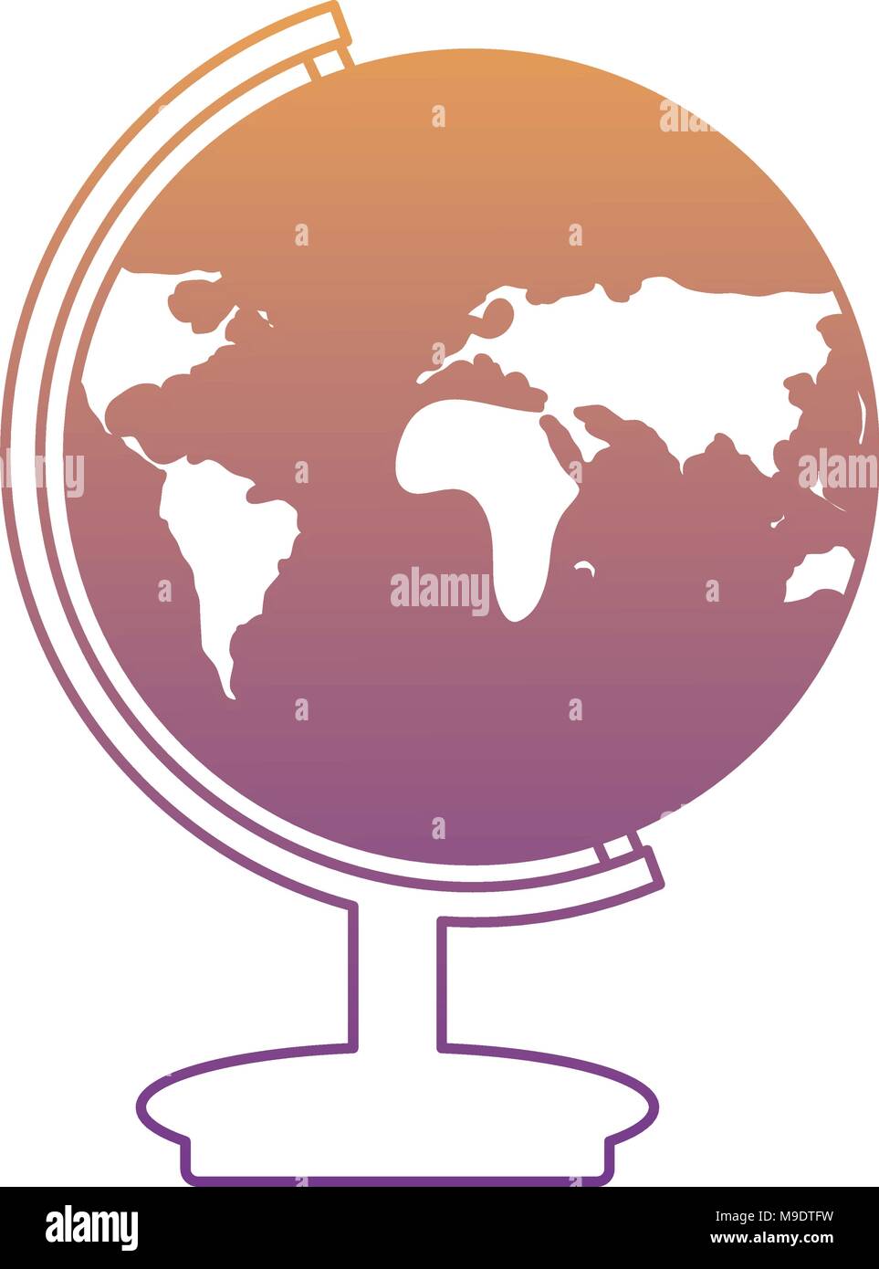 earth planet geography tool icon over white background, colorful design ...