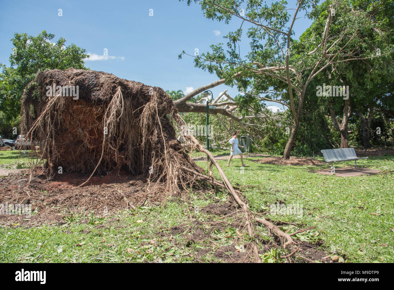 Darwin,Northern Territory,Australia-March 18,2018: Woman walking ...