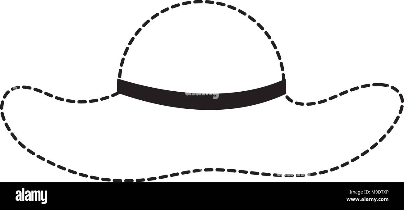 beach hat icon over white background, vector illustration Stock Vector ...