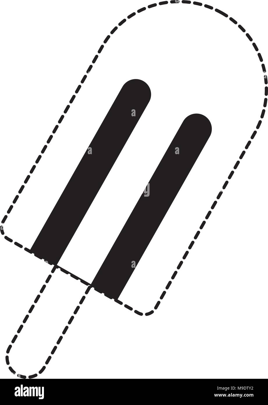 ice cream bar icon over white background, vector illustration Stock Vector Image & Art - Alamy