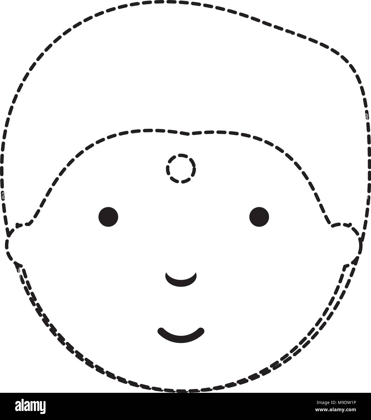 Hindu man face icon over white background, vector illustration Stock ...