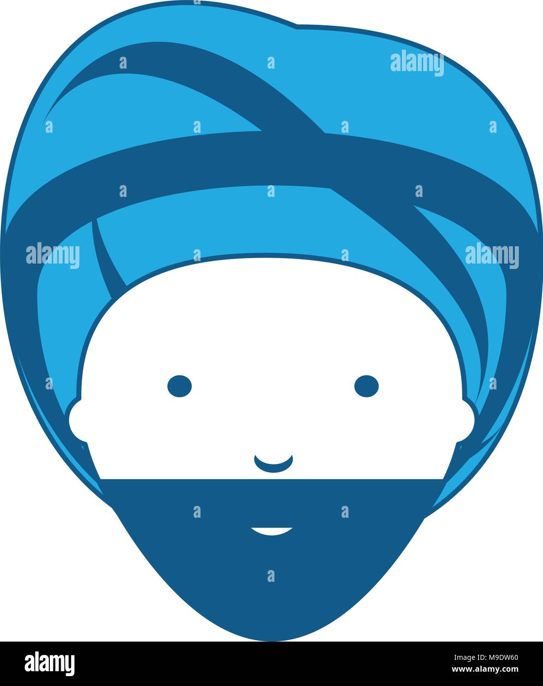 Men wearing turban Stock Vector Images - Alamy