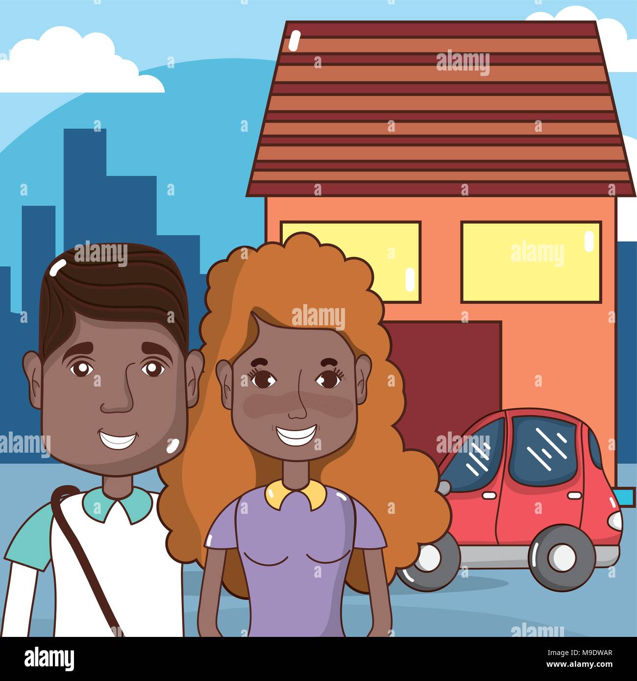 Cute and funny couple cartoons Stock Vector Image & Art - Alamy