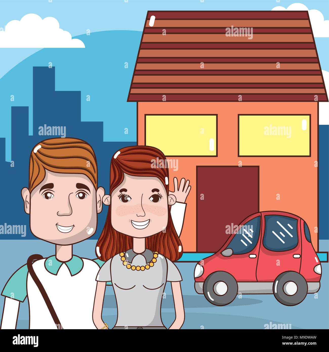 Cute and funny couple cartoons Stock Vector Image & Art - Alamy