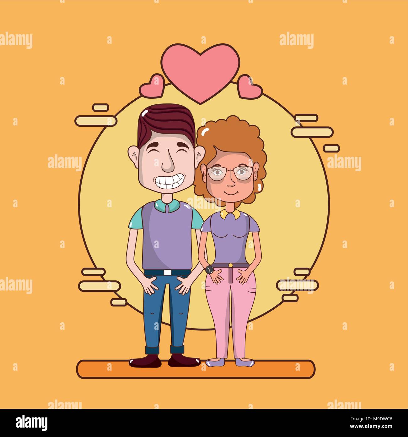 Cute and funny couple cartoons Stock Vector Image & Art - Alamy