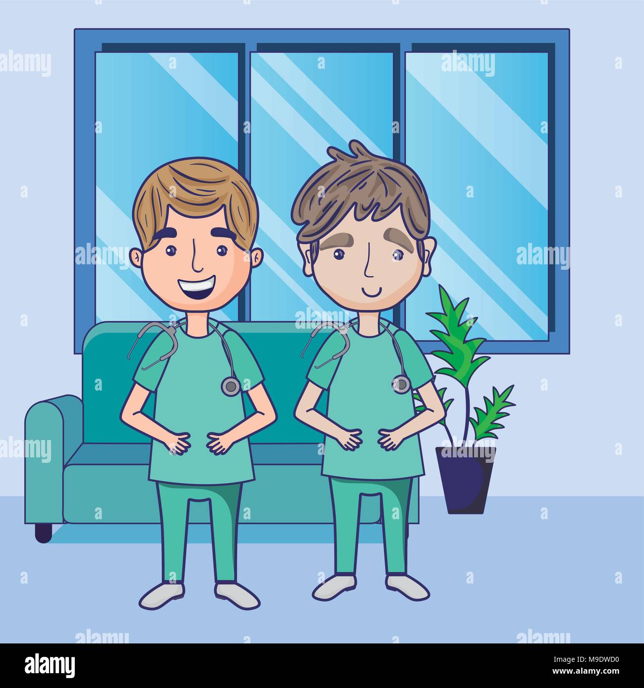 Funny doctors cartoons Stock Vector Image & Art - Alamy