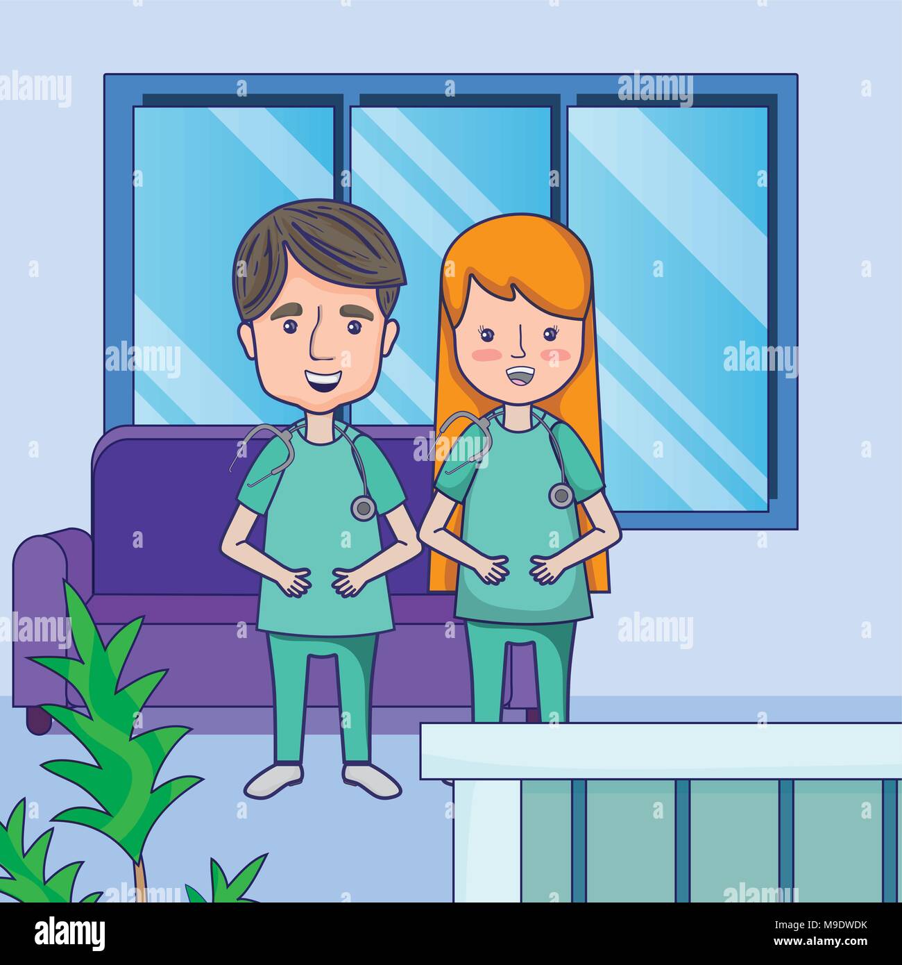 Funny doctors cartoons Stock Vector Image & Art - Alamy