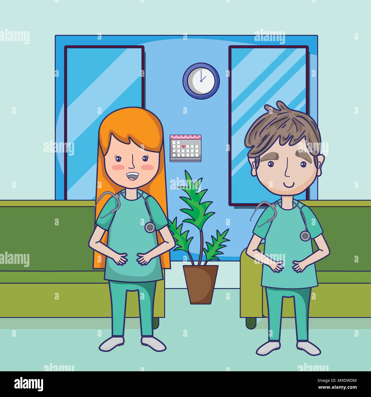 Funny doctors cartoons Stock Vector Image & Art - Alamy