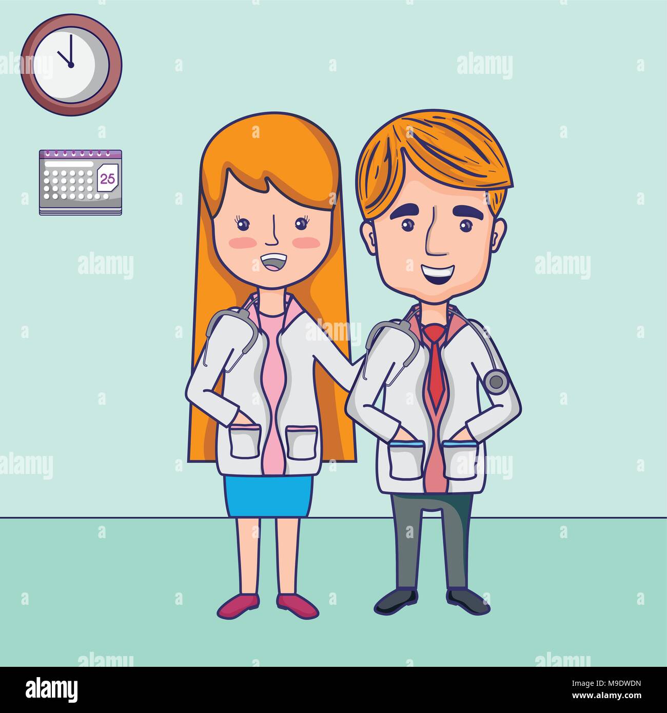 Funny doctors cartoons Stock Vector Image & Art - Alamy