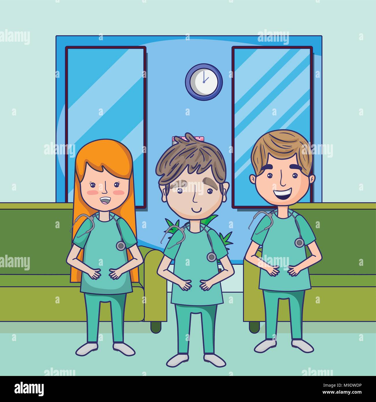 Funny doctors cartoons Stock Vector Image & Art - Alamy