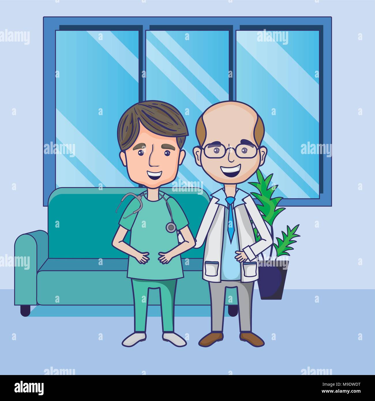 Funny doctors cartoons Stock Vector Image & Art - Alamy