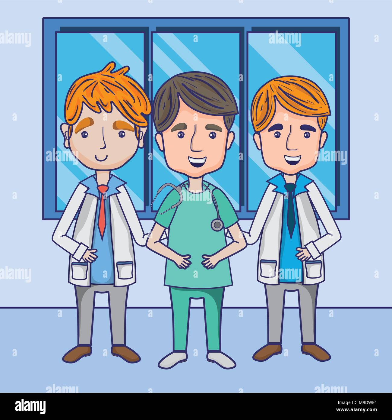 Doctors office cartoons hi-res stock photography and images - Alamy