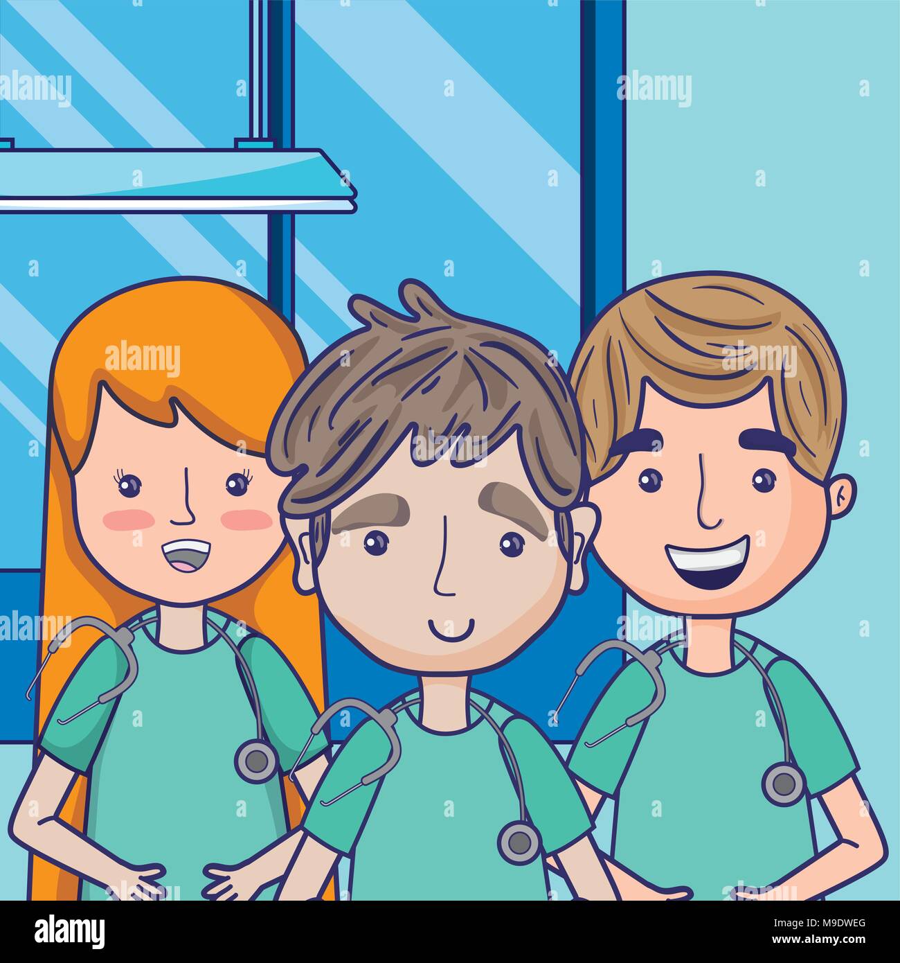 Doctors office cartoons hi-res stock photography and images - Alamy