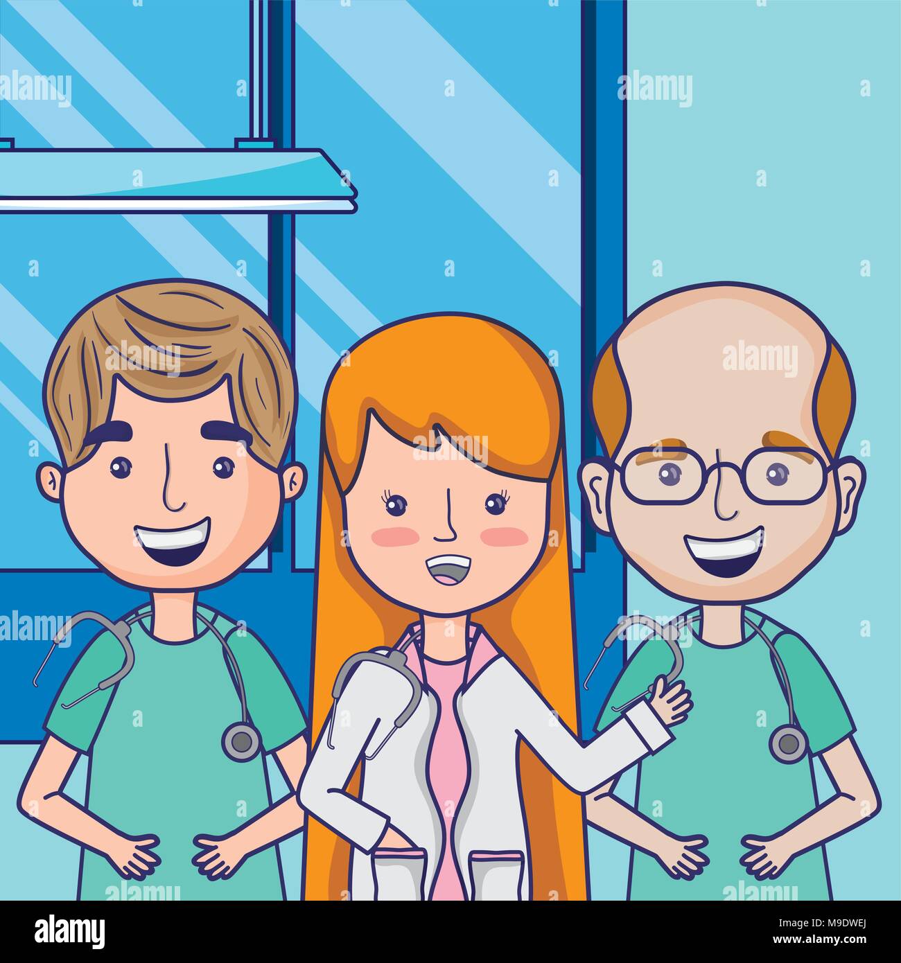 Doctors office cartoons hi-res stock photography and images - Alamy