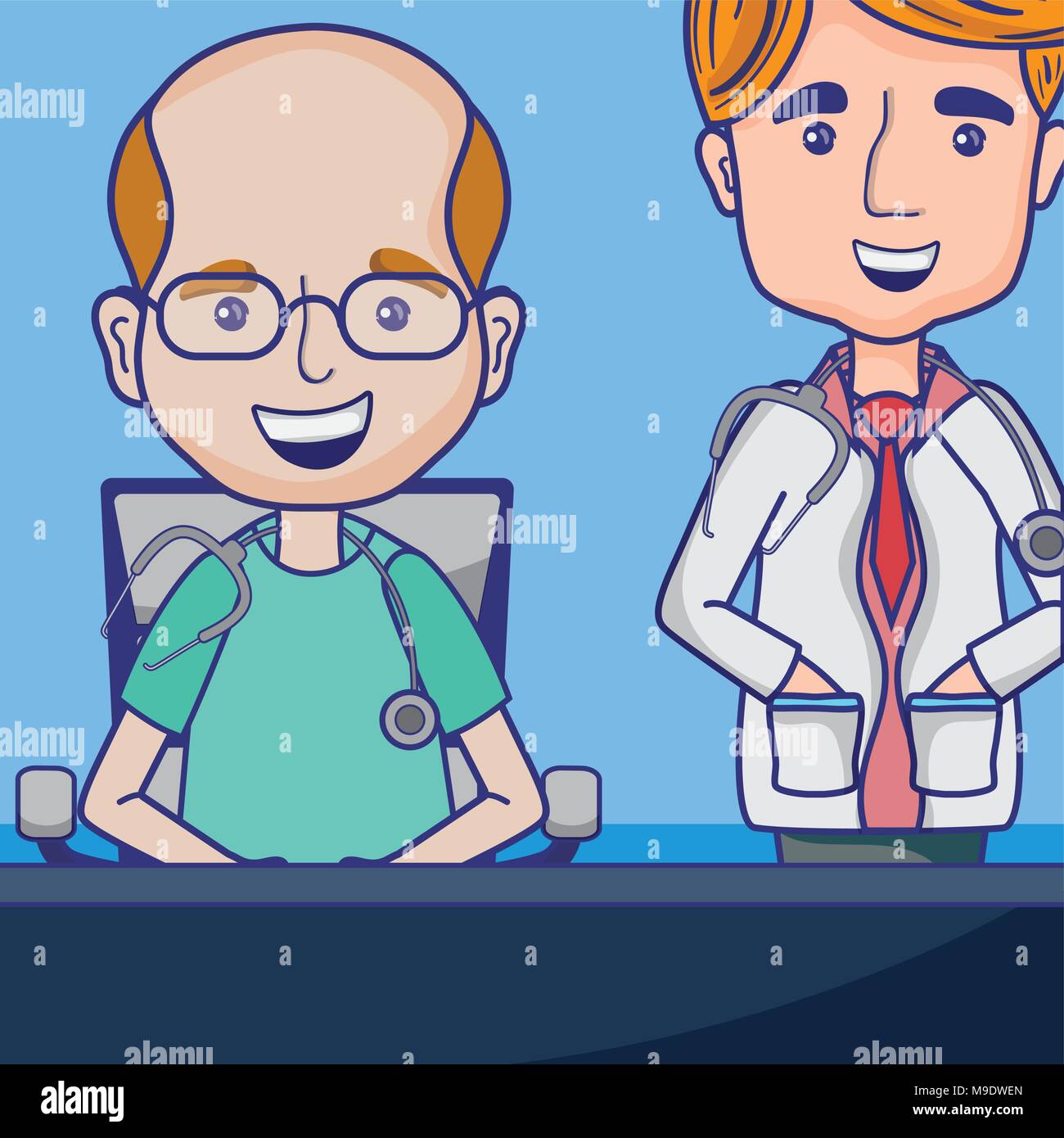 Funny doctors cartoon Stock Vector Image & Art - Alamy