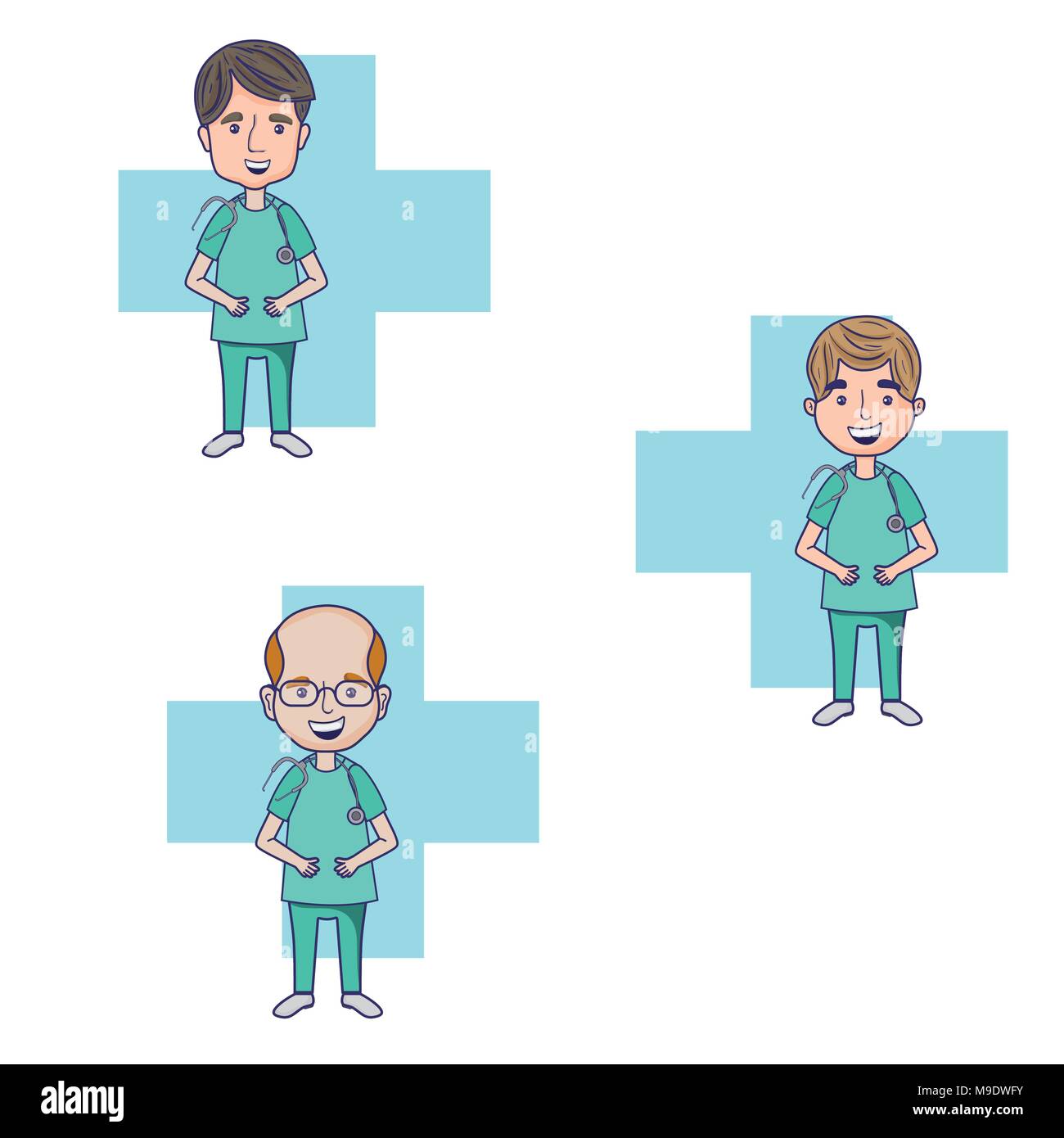 Doctors cartoons collection Stock Vector Image & Art - Alamy