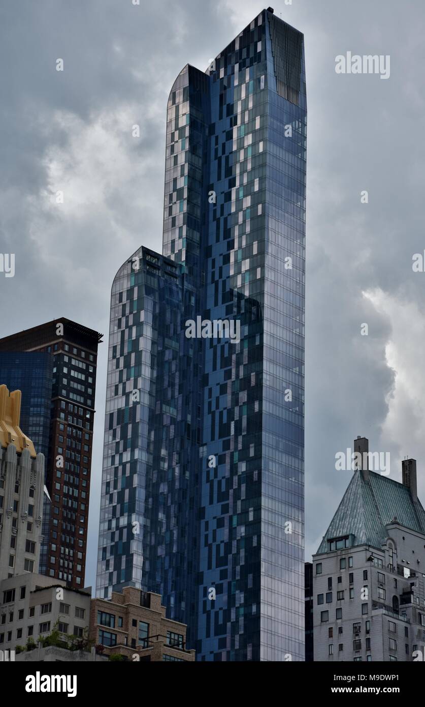 The One57, formerly known as Carnegie 57, skyscraper in New York City ...