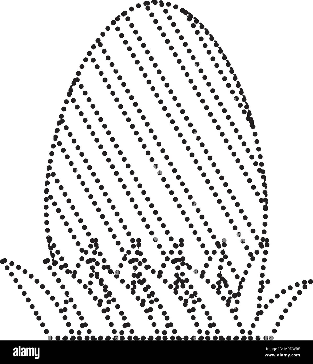 dotted shape egg easter with figures decoration design Stock Vector ...