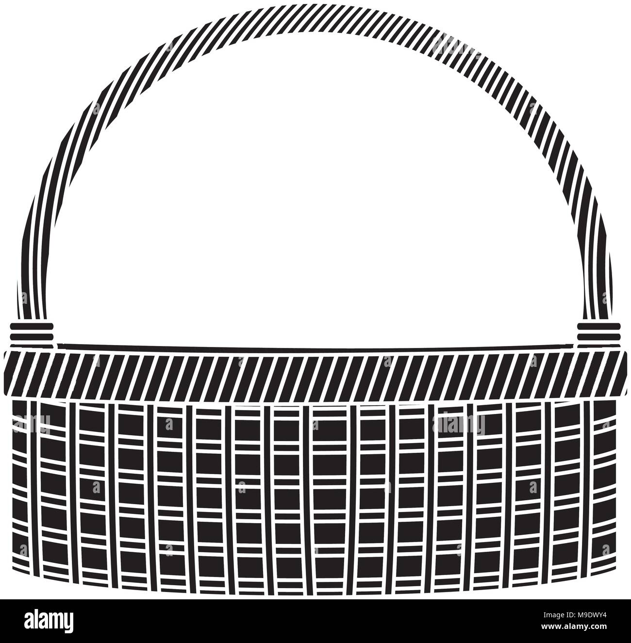 Hamper picnic cutout Stock Vector Images - Alamy