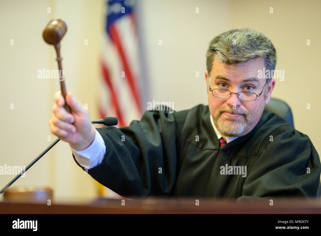 Judge gavel robe hi-res stock photography and images - Alamy