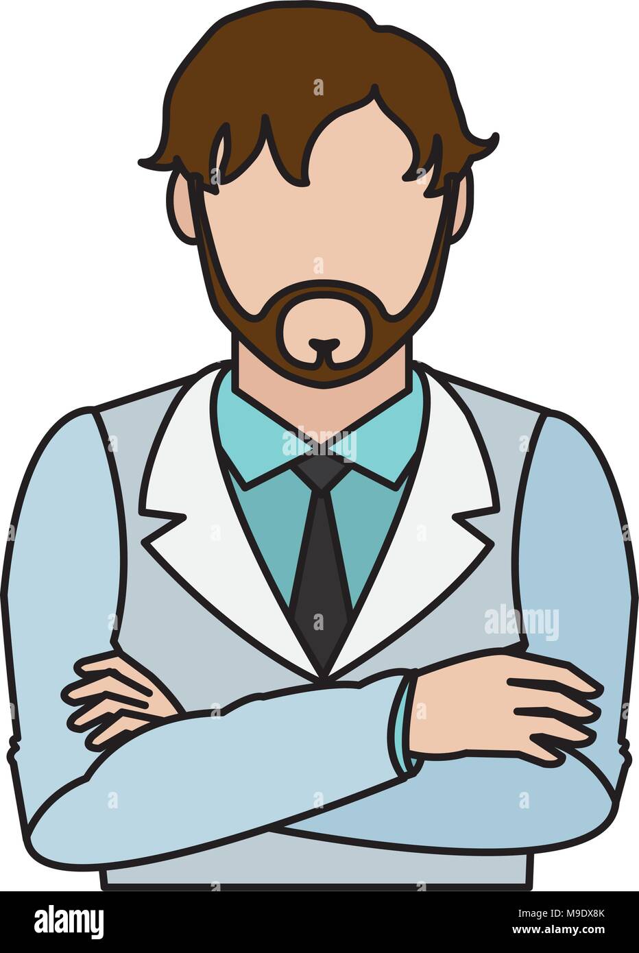 Men faceless cartoon hi-res stock photography and images - Alamy