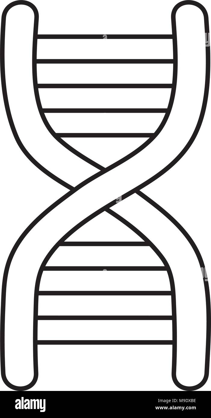 line dna science medical molecule structure Stock Vector Image & Art ...
