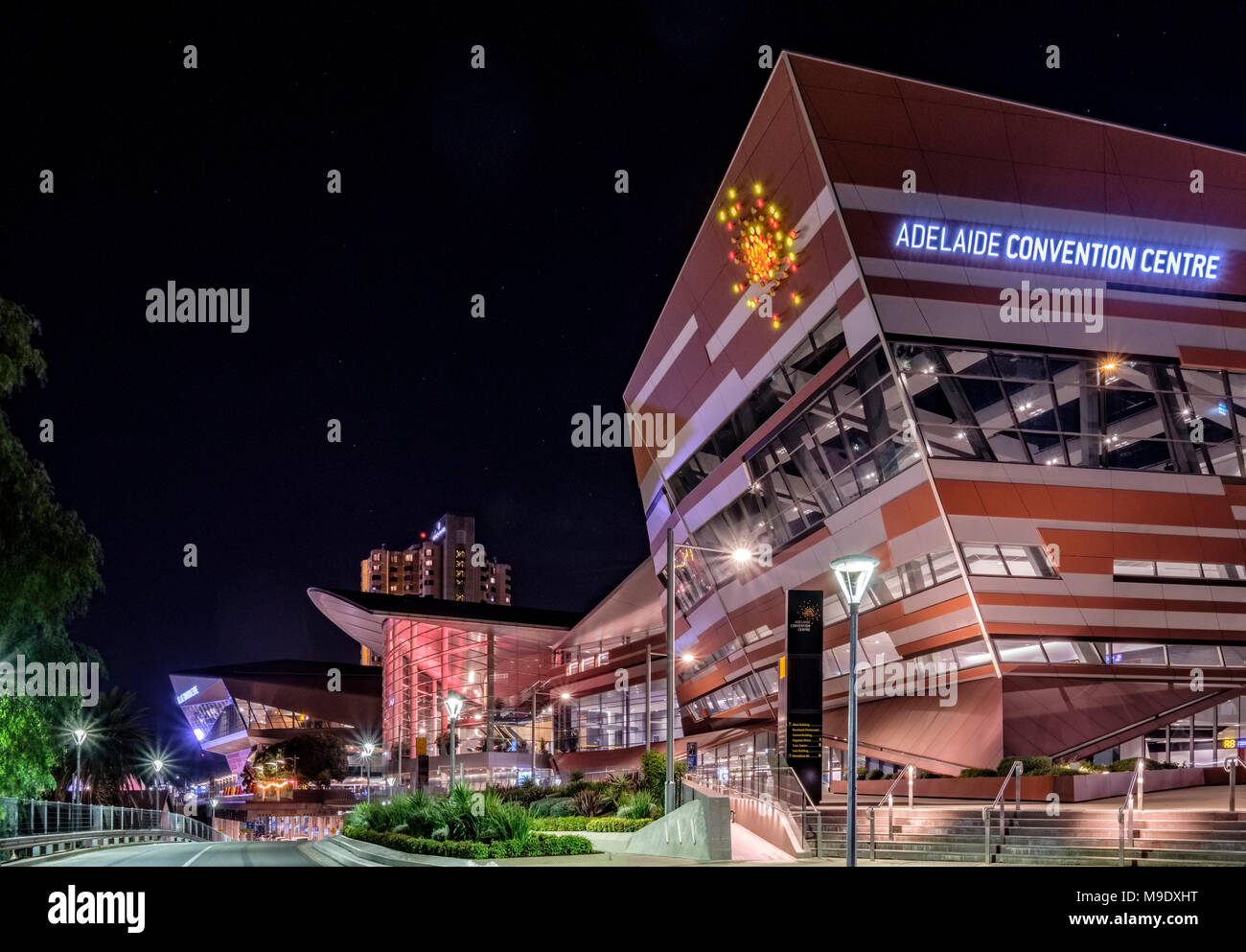 The newly redeveloped and extended Adelaide Convention Centre on the ...