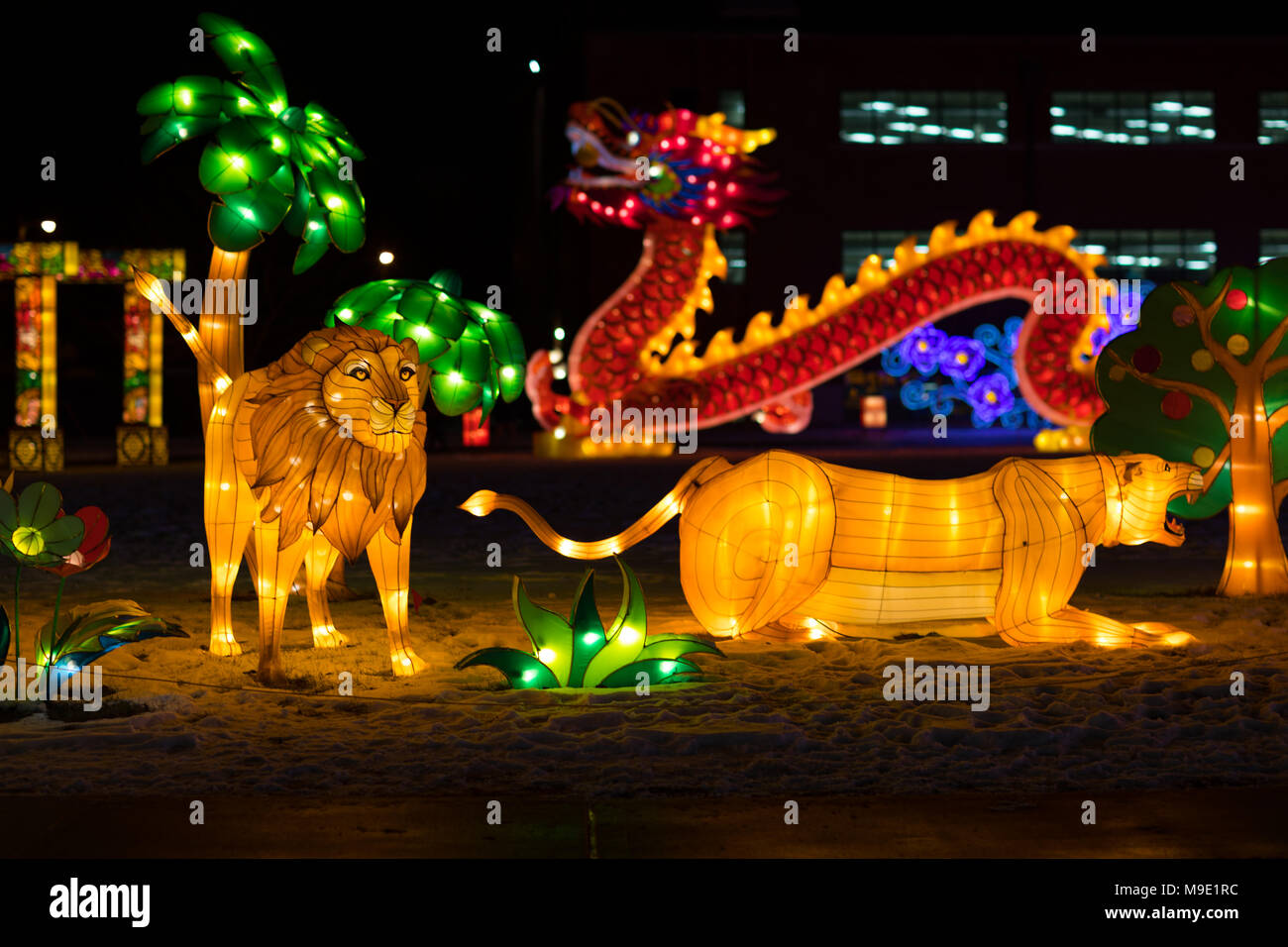 Indianapolis, Indiana, USA - January 07, 2018 - The Chinese Lantern ...