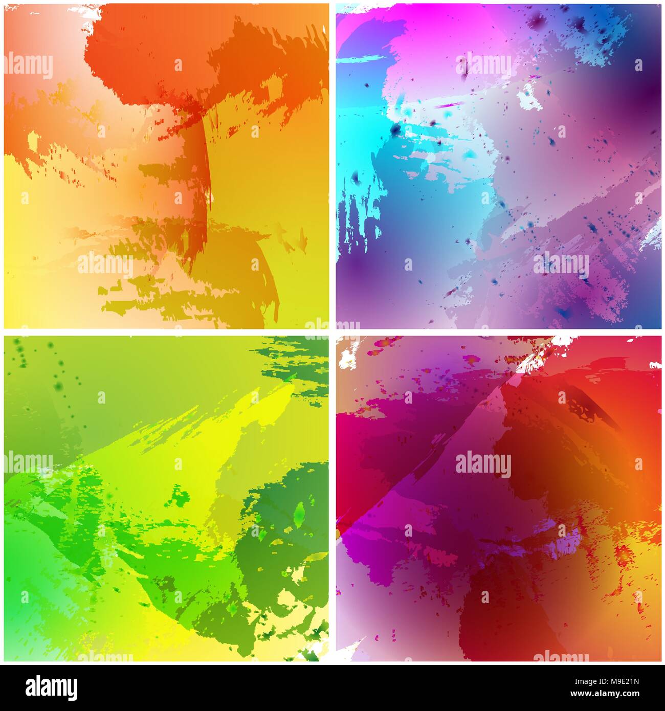 Set of watercolor backgrounds Stock Vector Image & Art - Alamy