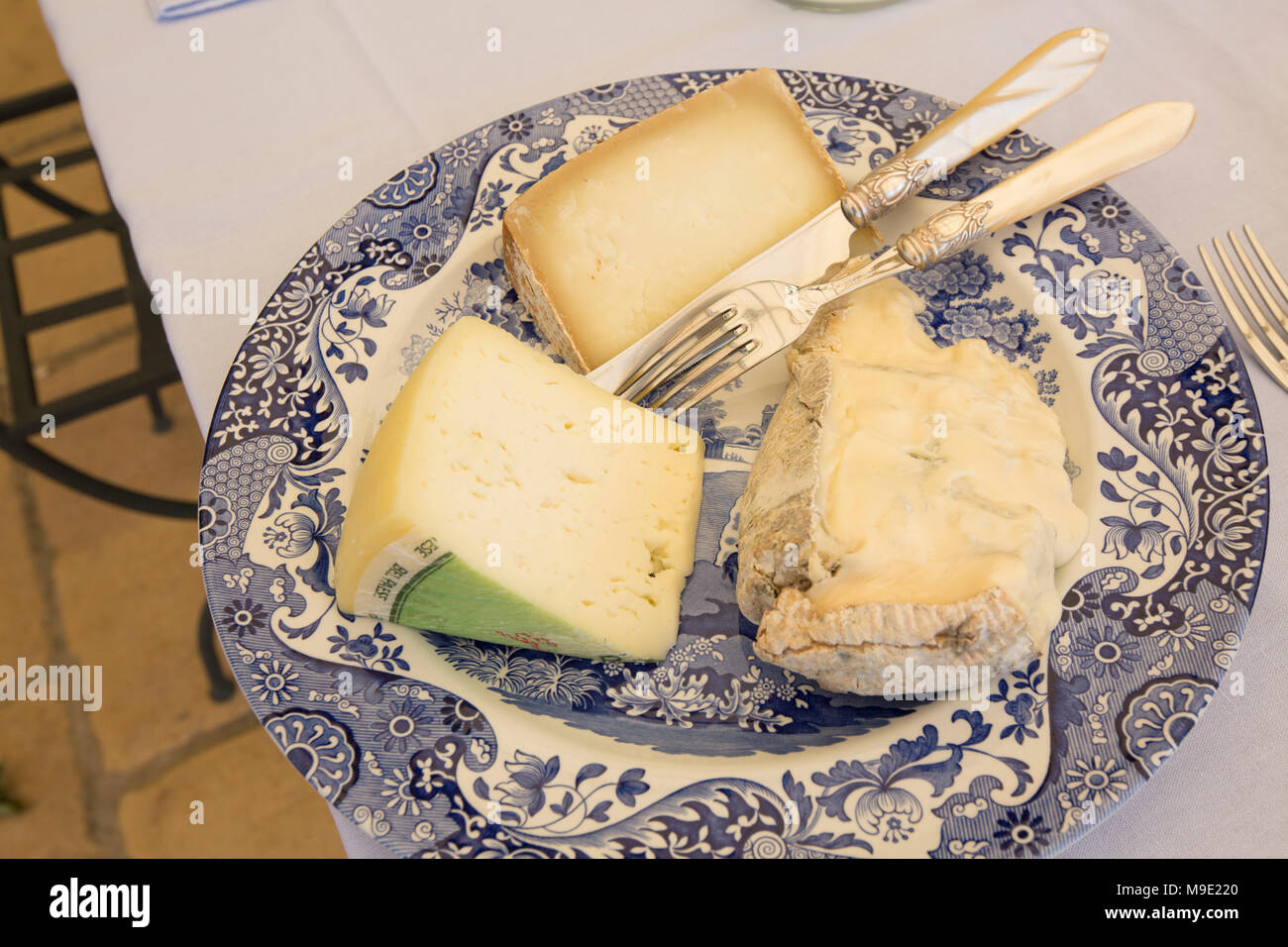 Selection cheeses served in hi-res stock photography and images - Alamy