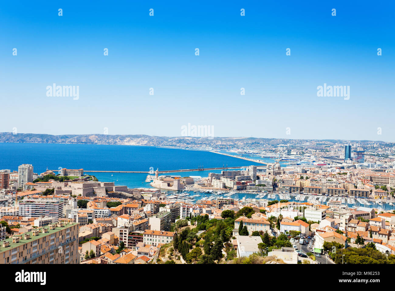 Birds eye view marseille france hi-res stock photography and images - Alamy