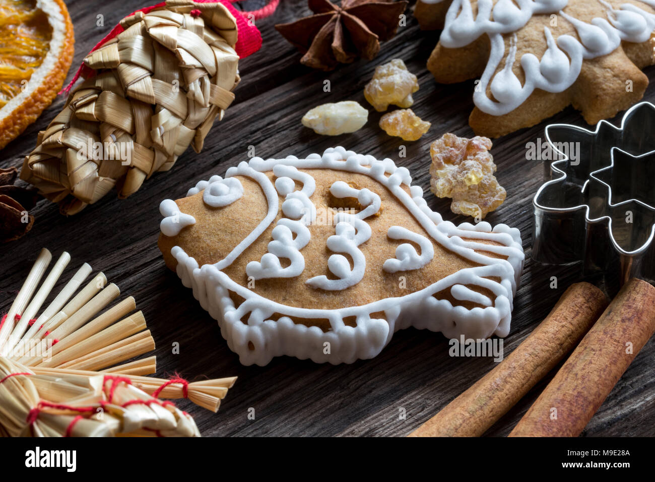 Gingerbread carp fish - Czech Christmas symbol Stock Photo - Alamy