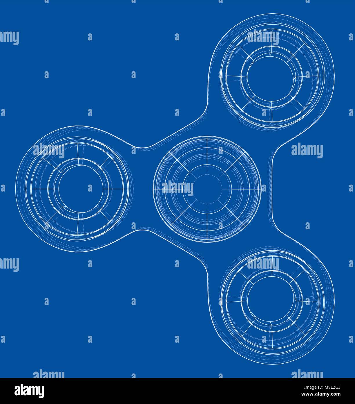 Hand spinner outline. Vector Stock Vector Image & Art - Alamy