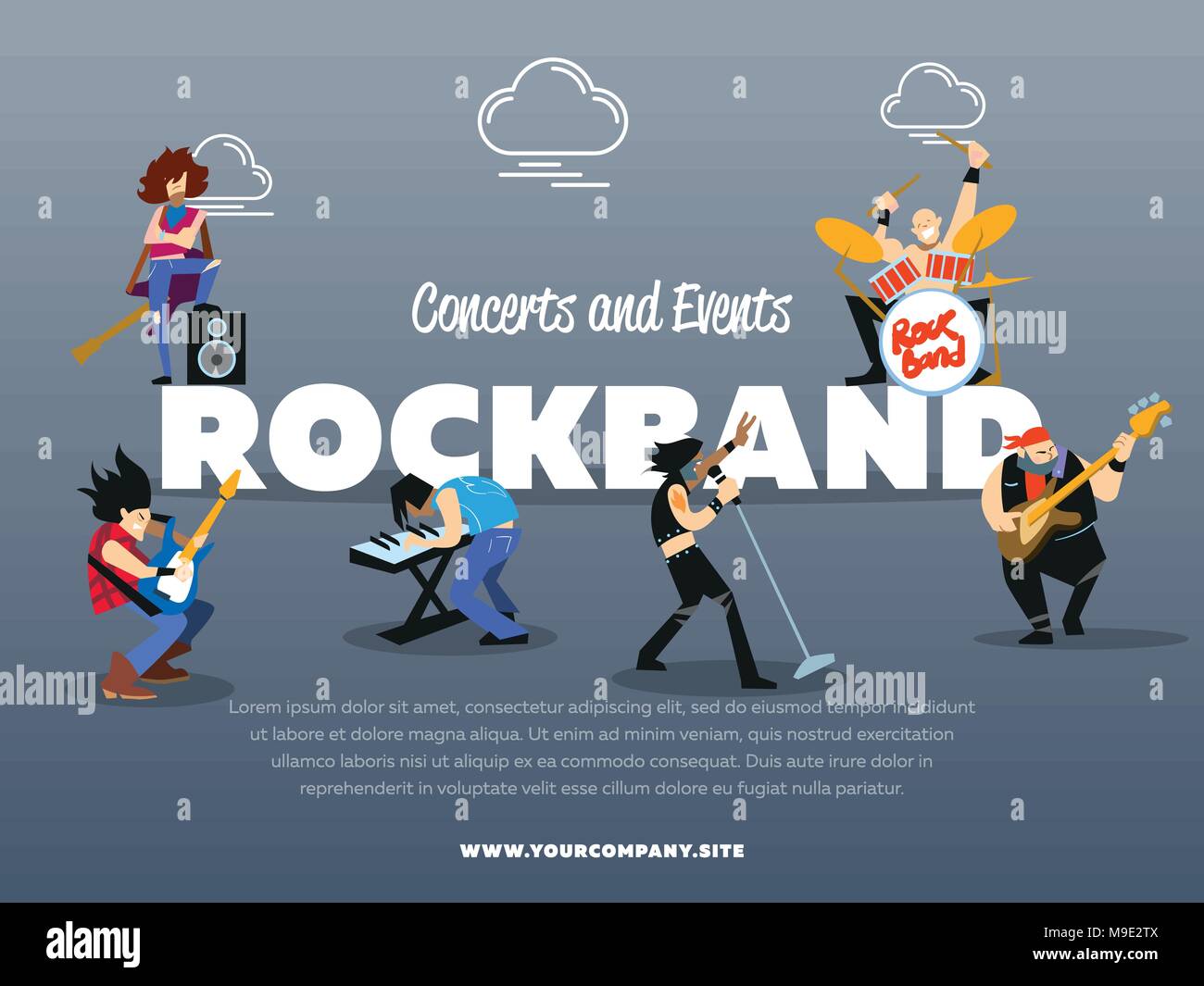 Rock music concerts stage Stock Vector Images - Alamy