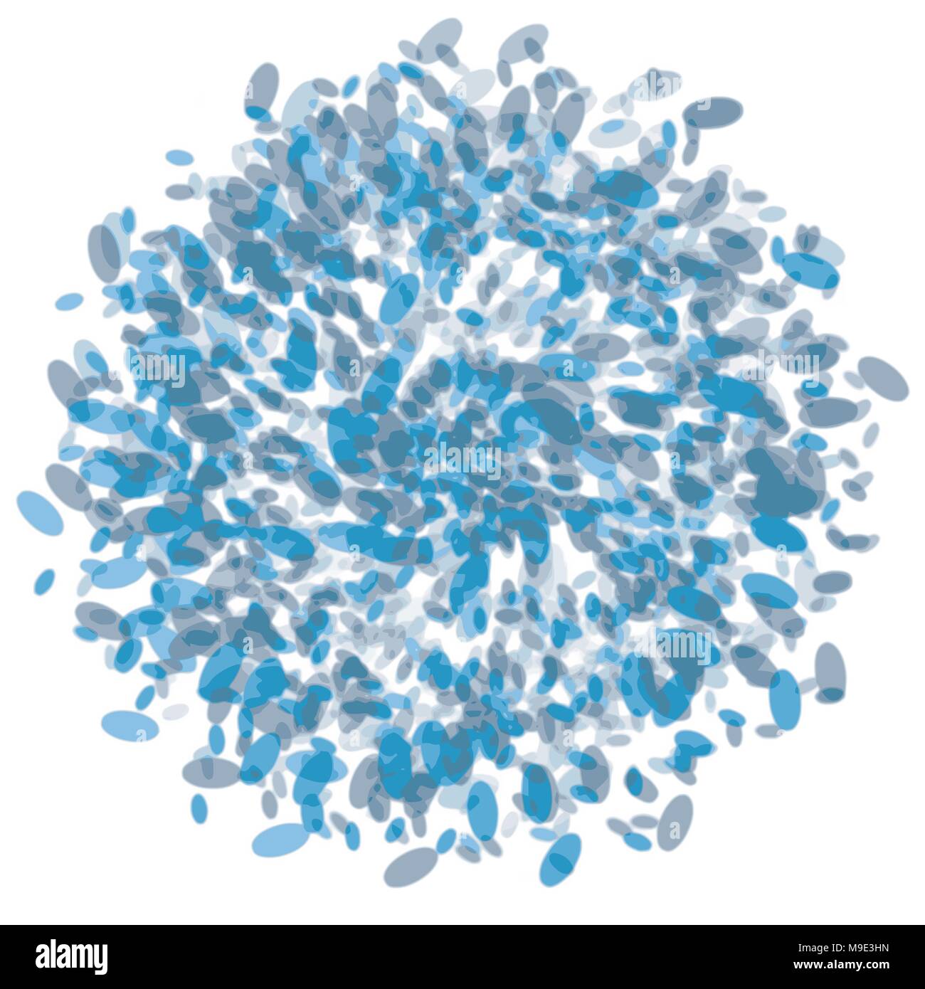 blue watercolor confetti circle background pattern, vector illustration ...