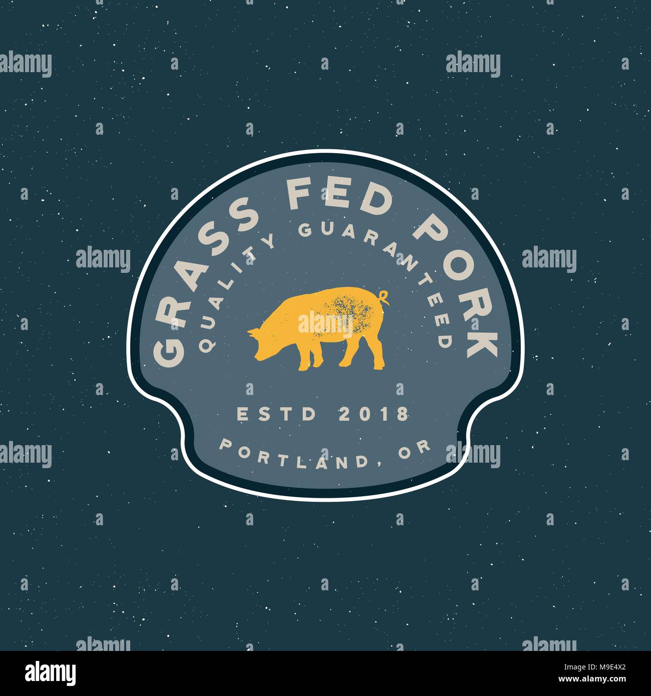 Premium Fresh Pork Label Retro Styled Meat Shop Emblem Vector premium-fresh-pork-label-retro-styled-meat-shop-emblem-vector