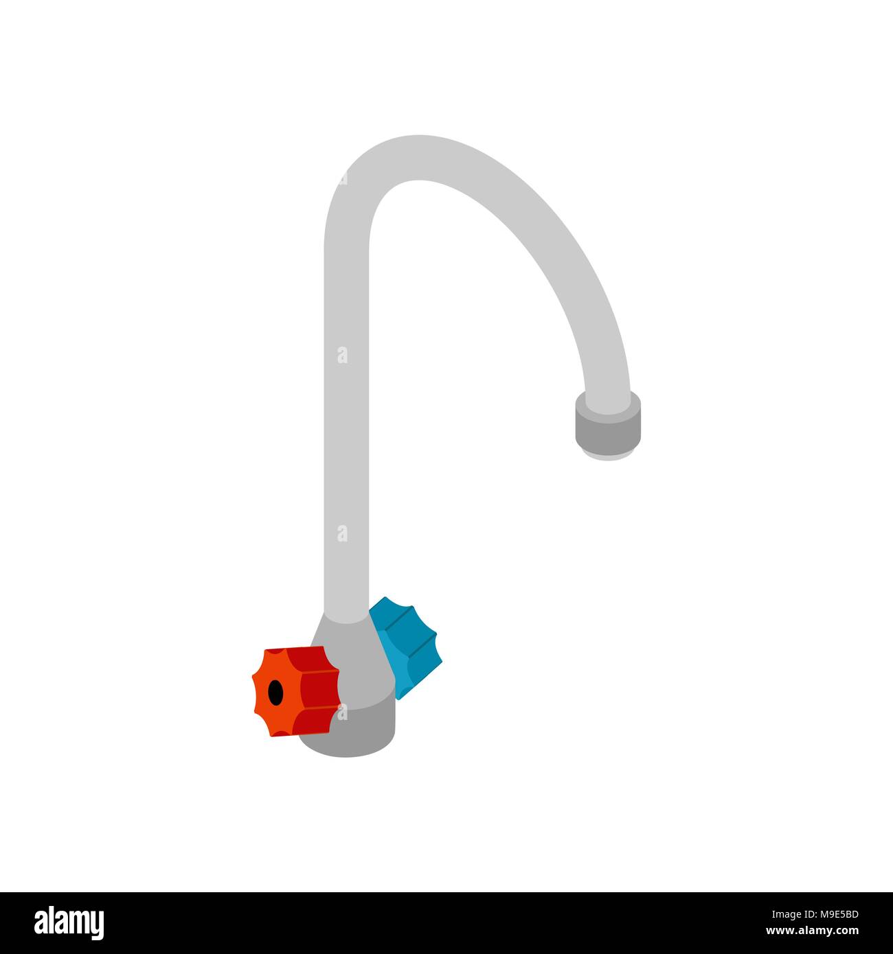 Faucet sink isometric style isolated. Vector illustration Stock Vector ...