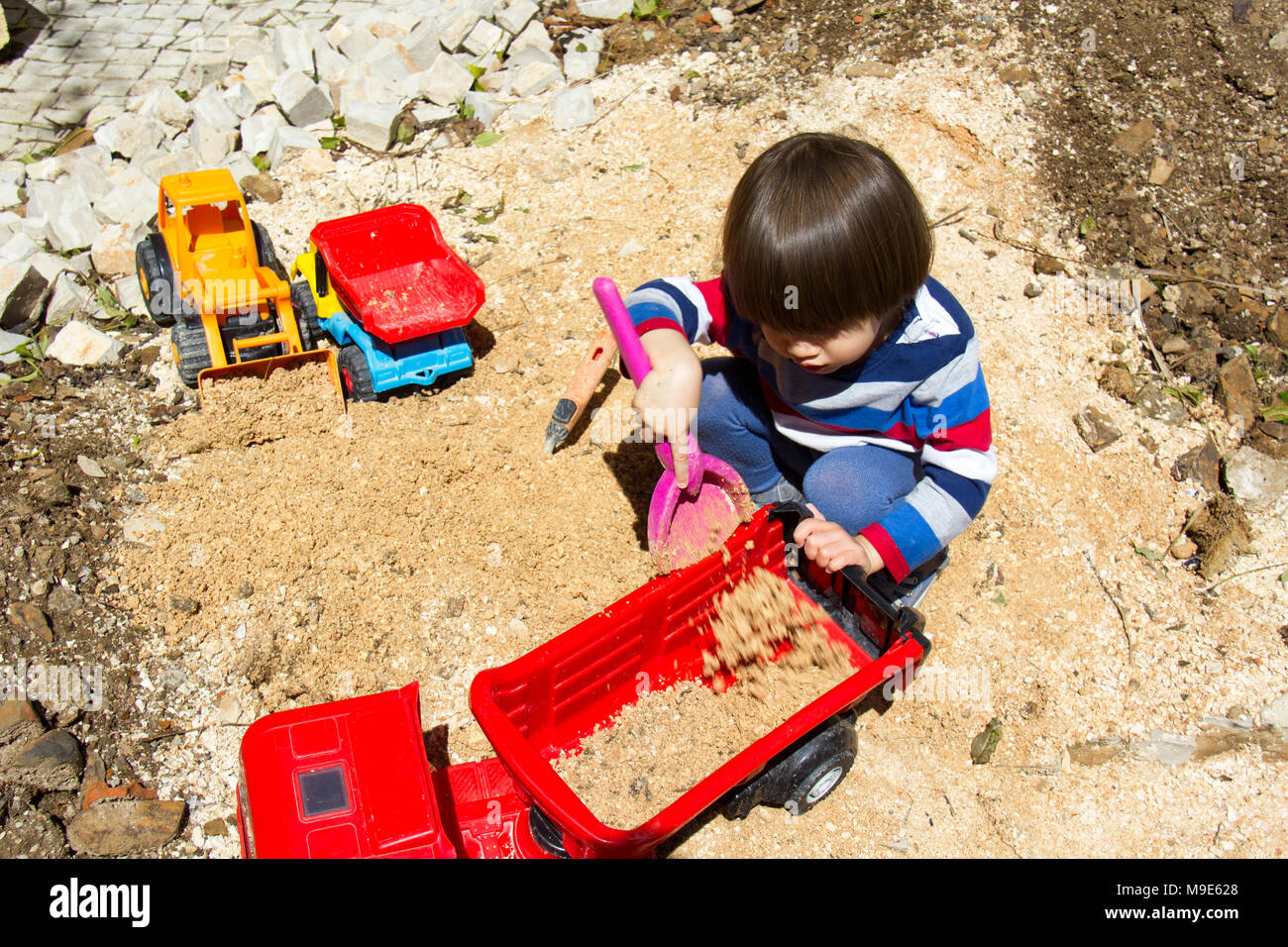 Toy jcb digger truck hi-res stock photography and images - Alamy