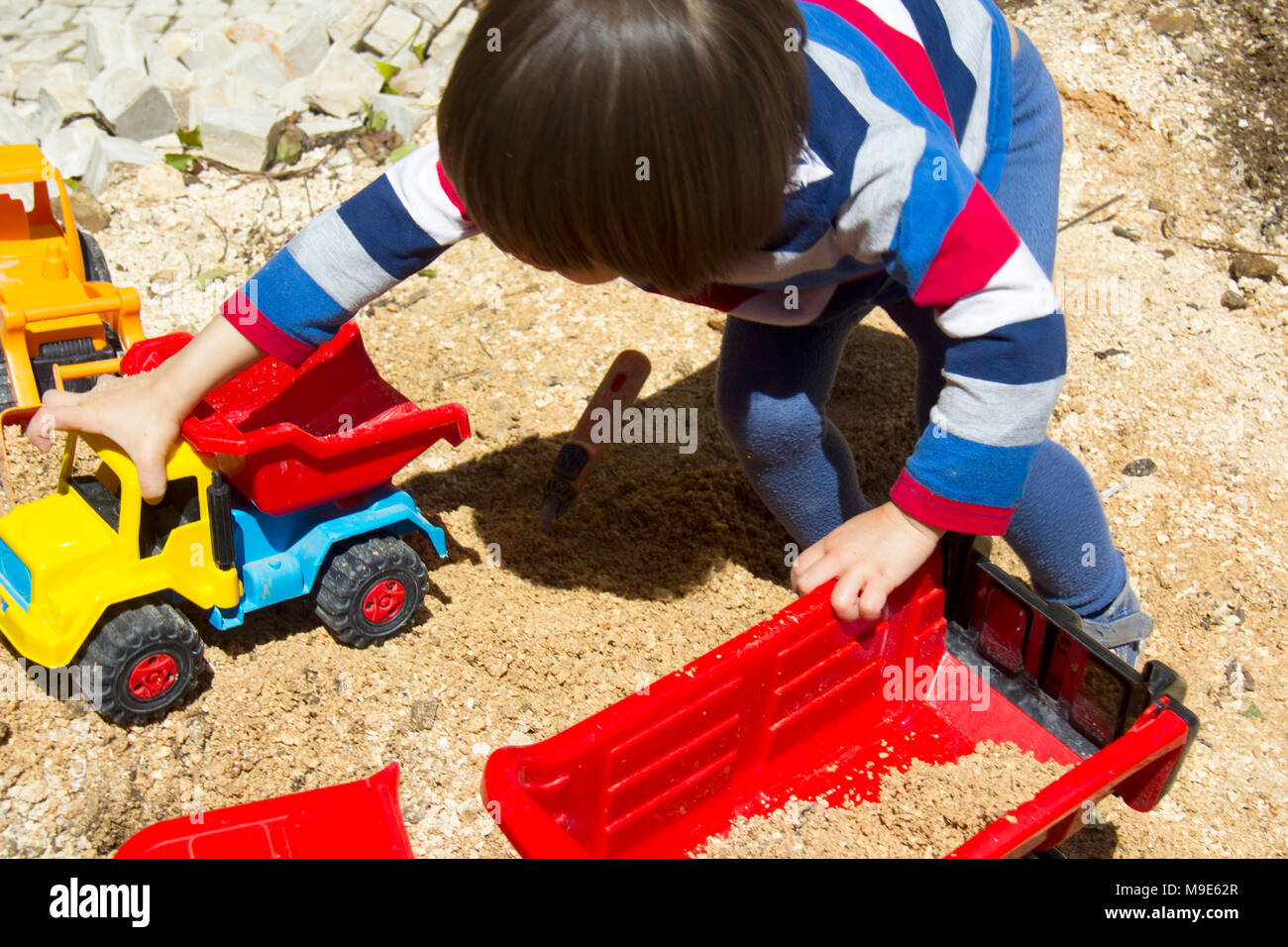 Toy jcb digger truck hi-res stock photography and images - Alamy