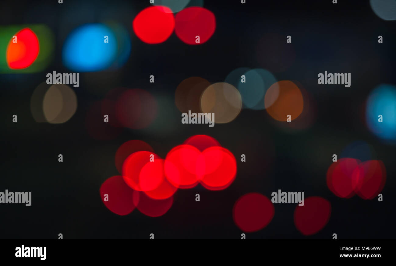 Vibrant blurred lights, bokeh optical effect. Abstract background photo ...