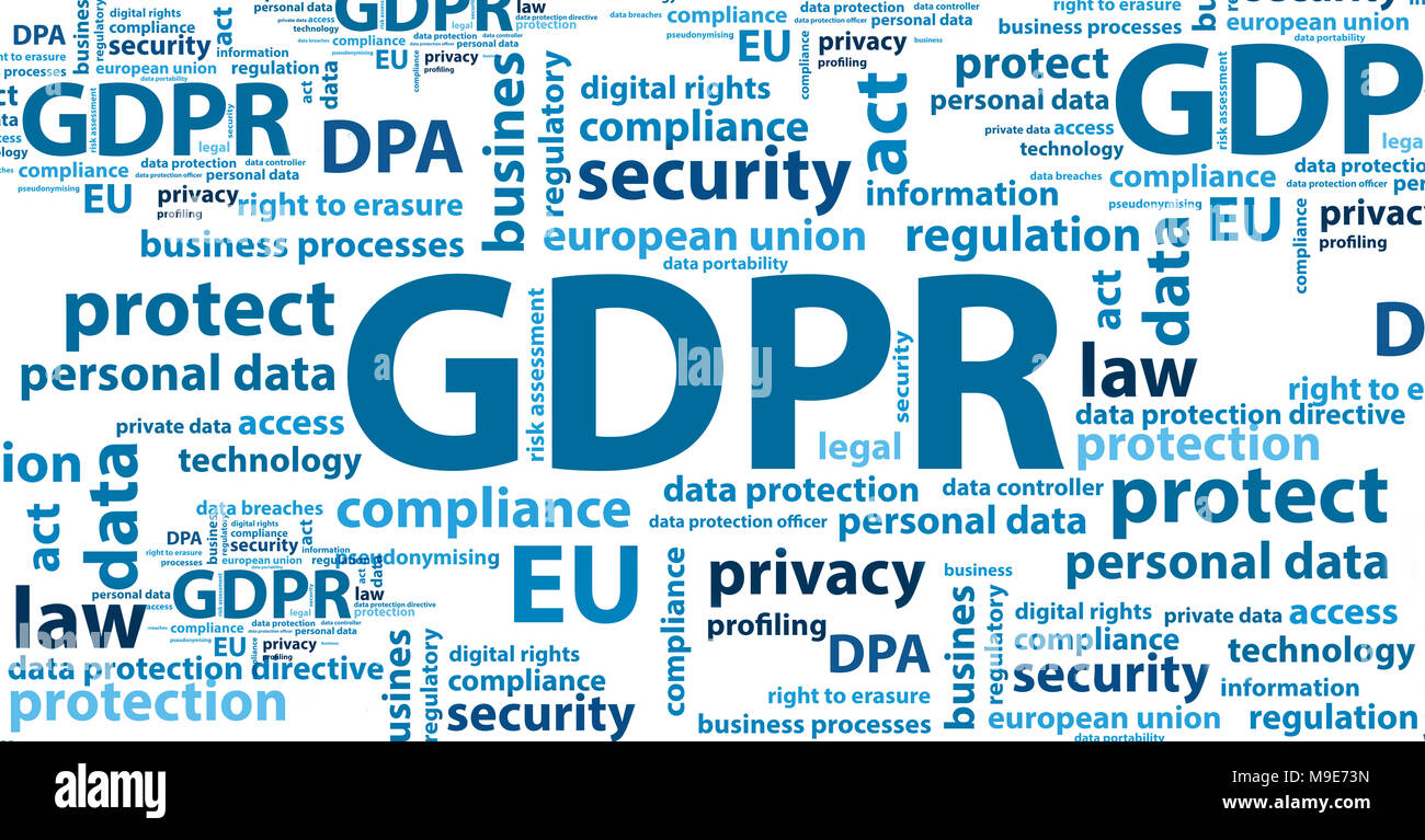 GDPR general data protection regulation Stock Photo - Alamy