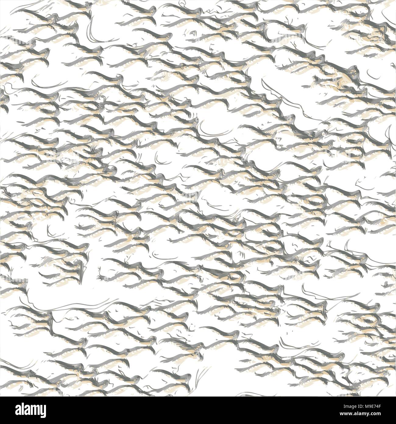 grey abstract 3D wave pattern, vector illustration Stock Vector Image ...